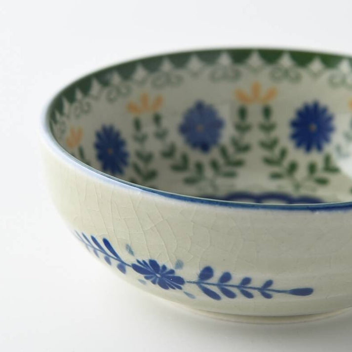 Wako Japan Secret Garden Retro Shallow Bowl Mino Ware – Baleinette